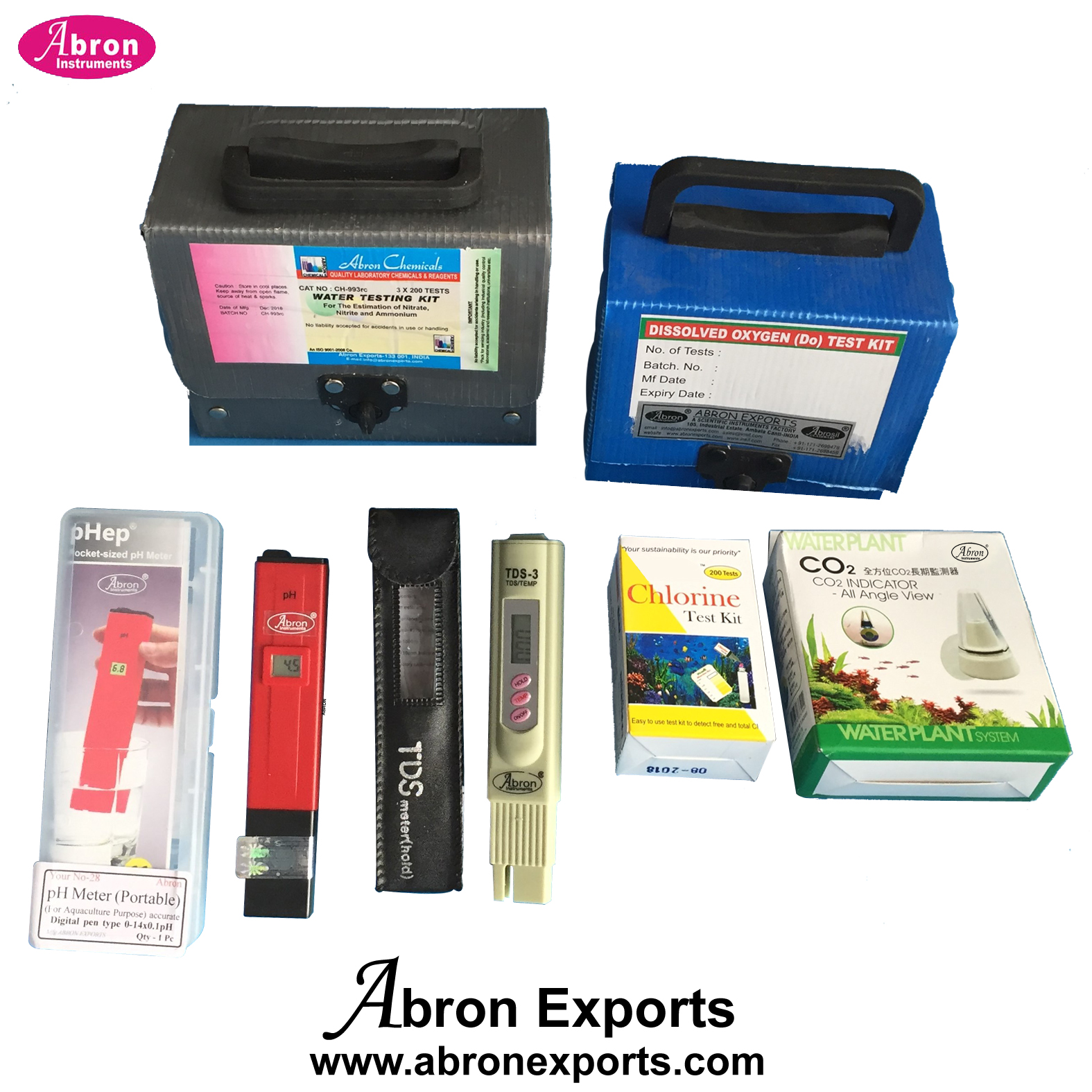 Soil Test Kits Aquarium water Test kit Nitirite pH TDS digital CO2 ...