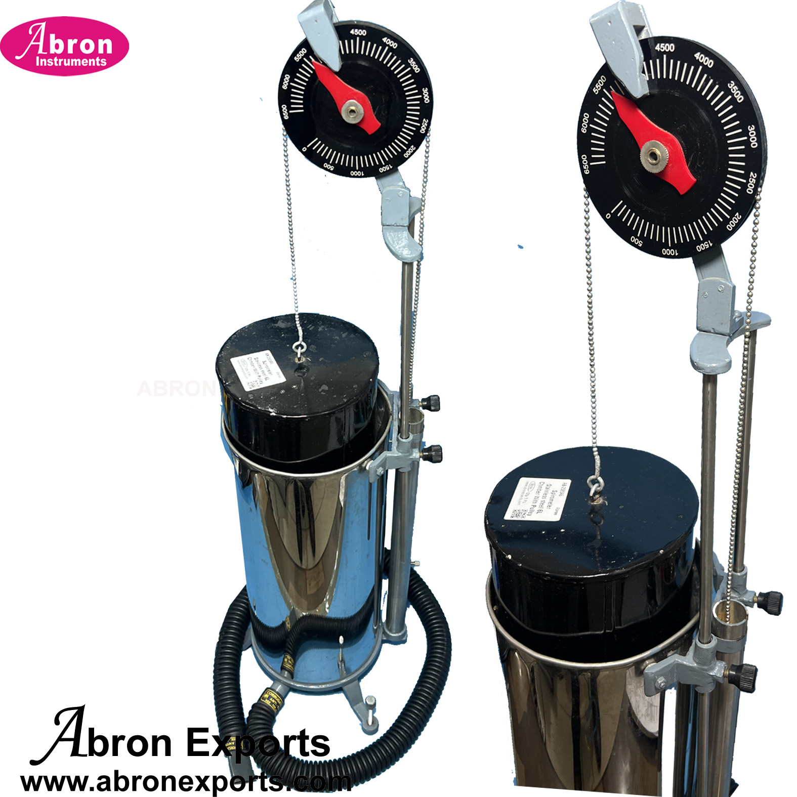 Pharmacy Spirometer Stainless Steel Drum With Air Tube Stand Weight ...