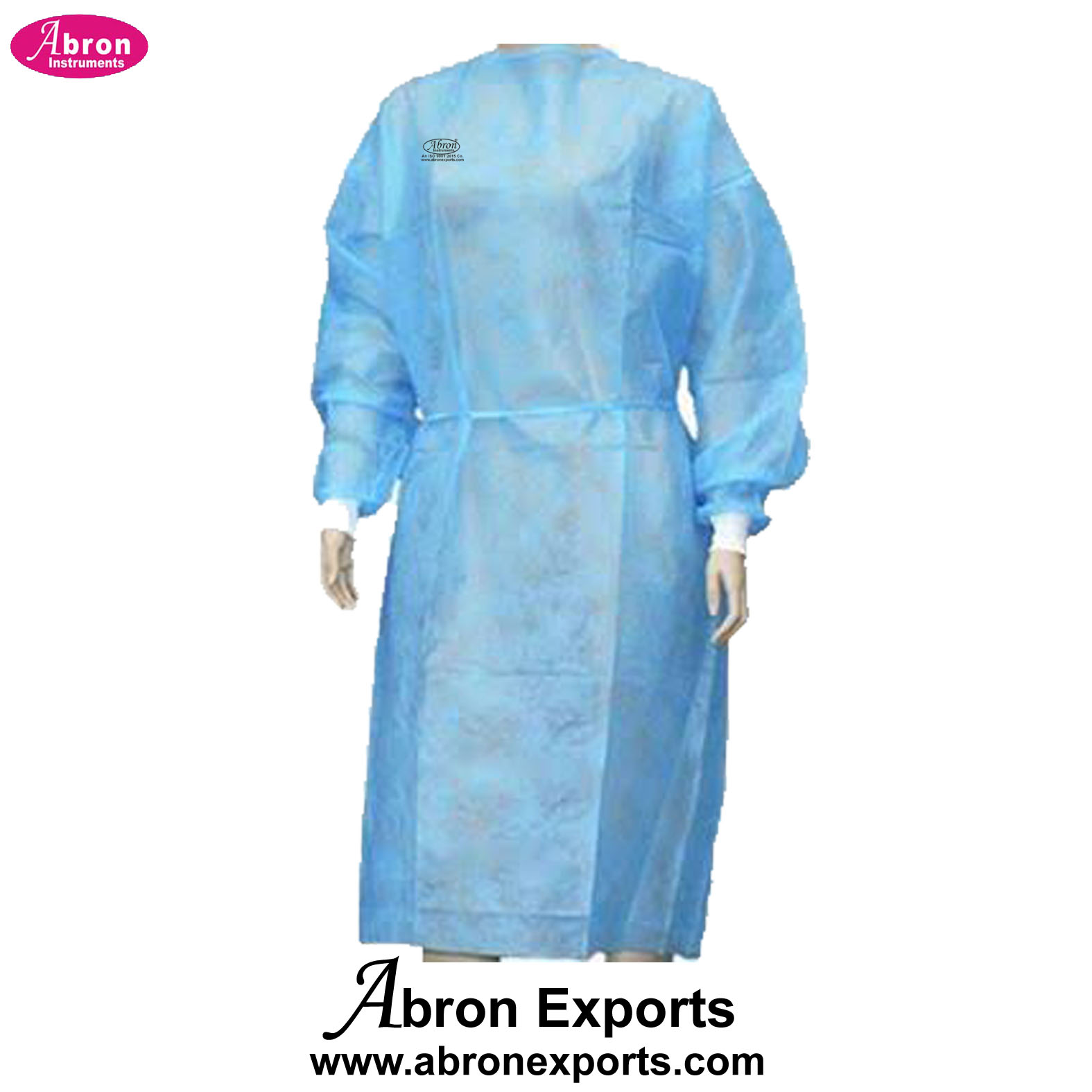 Apron Safety Lab Apron High quality non-woven fabrics Disposable blue ...