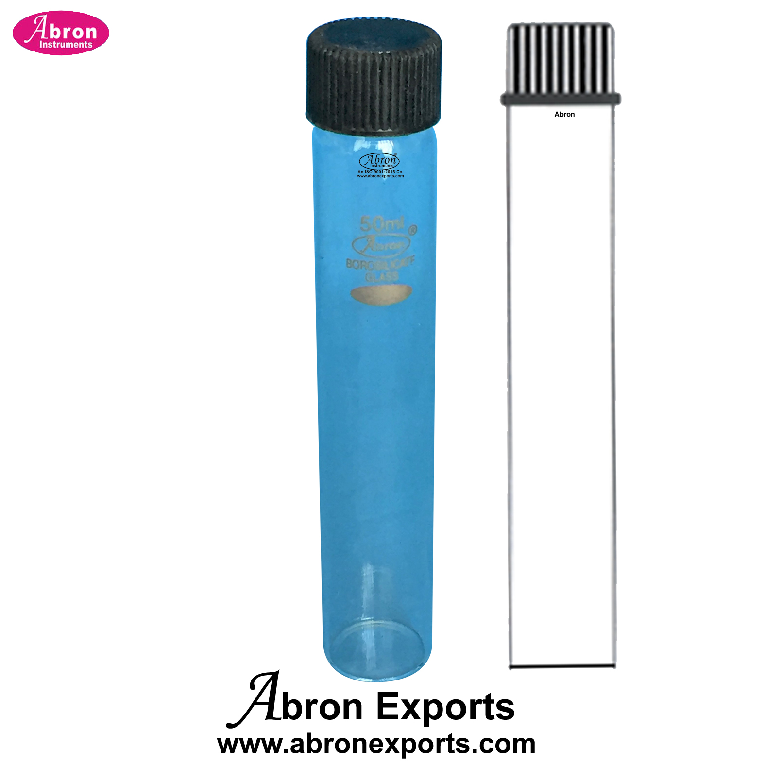 Culture Tube Vial 25ml 18x150mm Flat Bottom Plastic Screw Cap Serum ...