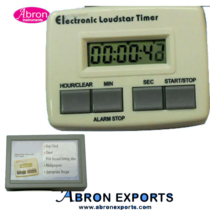 Timer Stop Watch Digital Big LCD Electrrnic With Alarm Lab Demo Medical ...