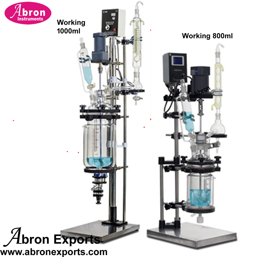 Glass Fermentation Bottle Jacket with Stand Stirrer Teflon with ...