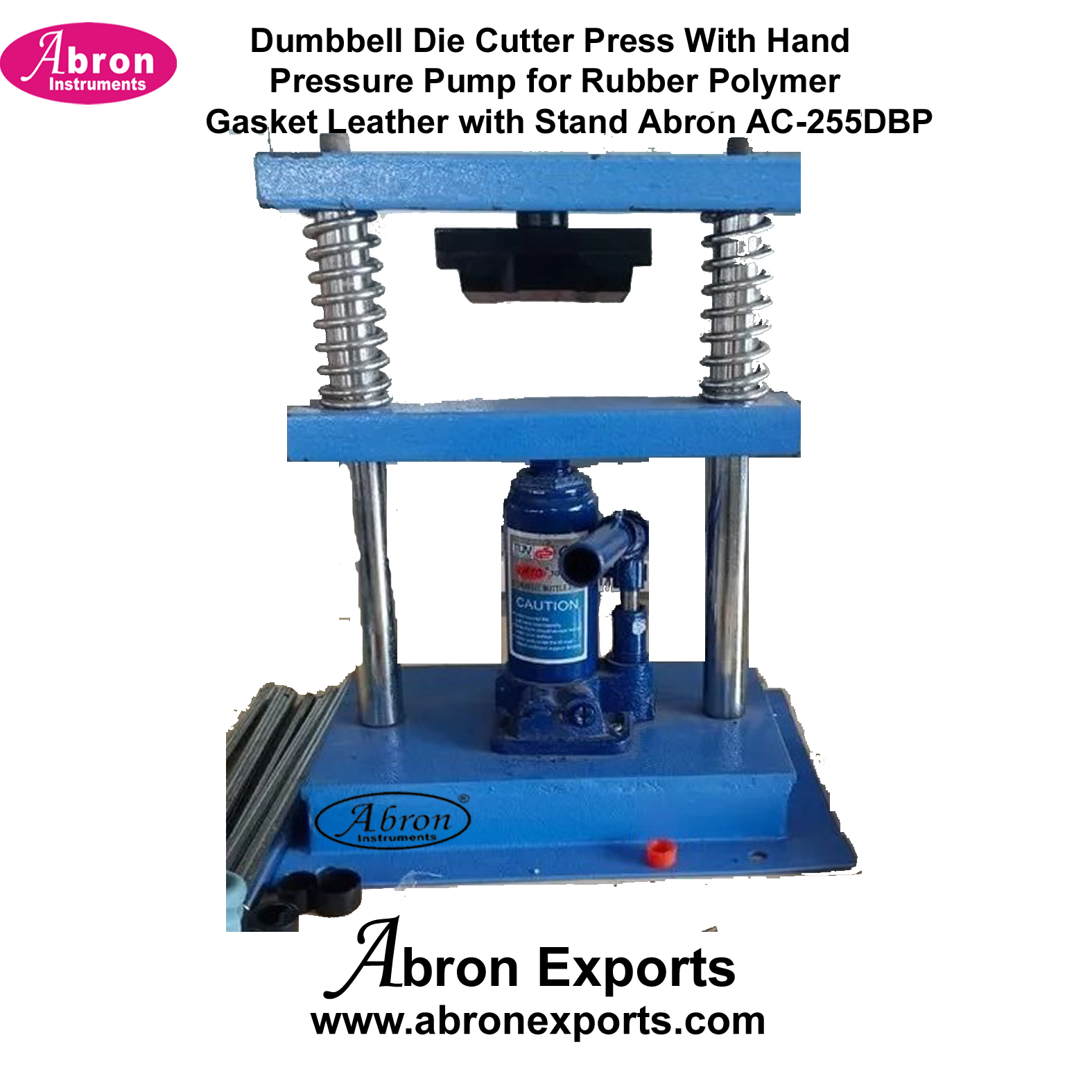 Dumbbell Die Cutter Press with Hand Pressure Pump for Rubber Polymer ...