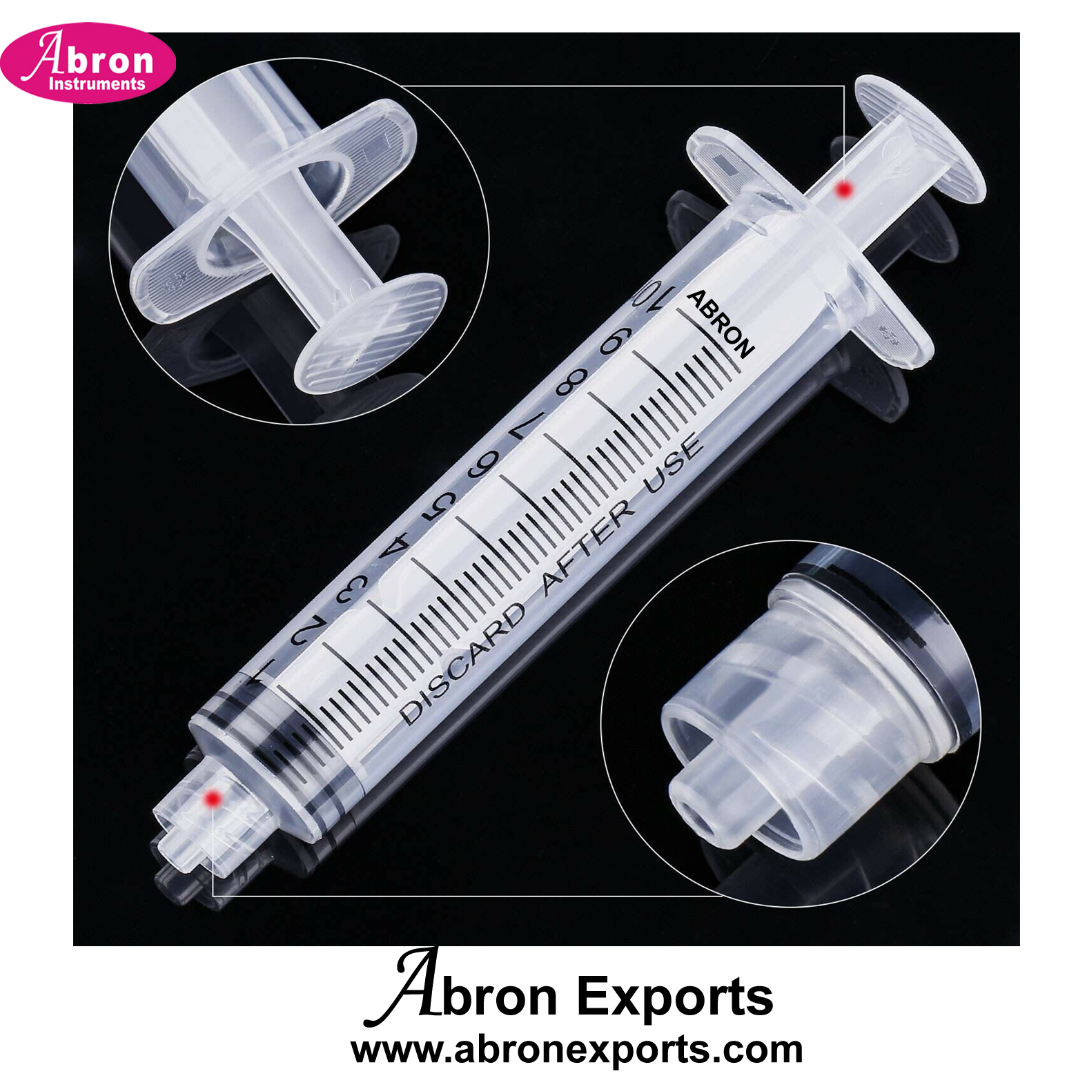 HPLC Syringe Luer Lock 10ml Sterile IndivIdually Packed 50pc Pack no ...