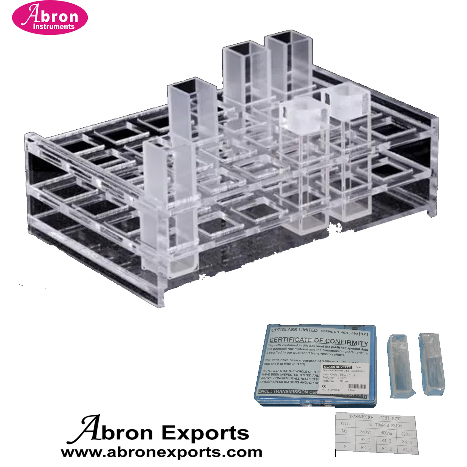 Spectrophotometer spare Cuvette 20pc Stand AC-315ST | Bio Microbiology ...