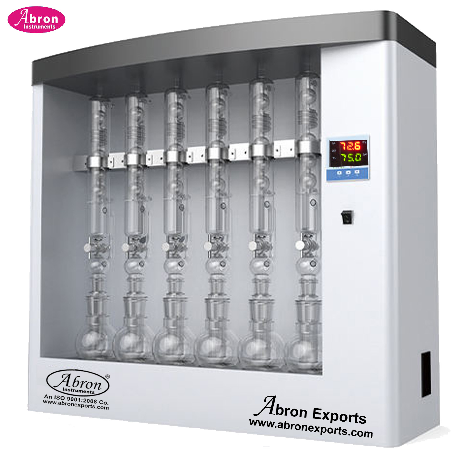 Soxhlet Extraction Fat Analyzer Apparatus 6 Heating Mental Setup 6set ...