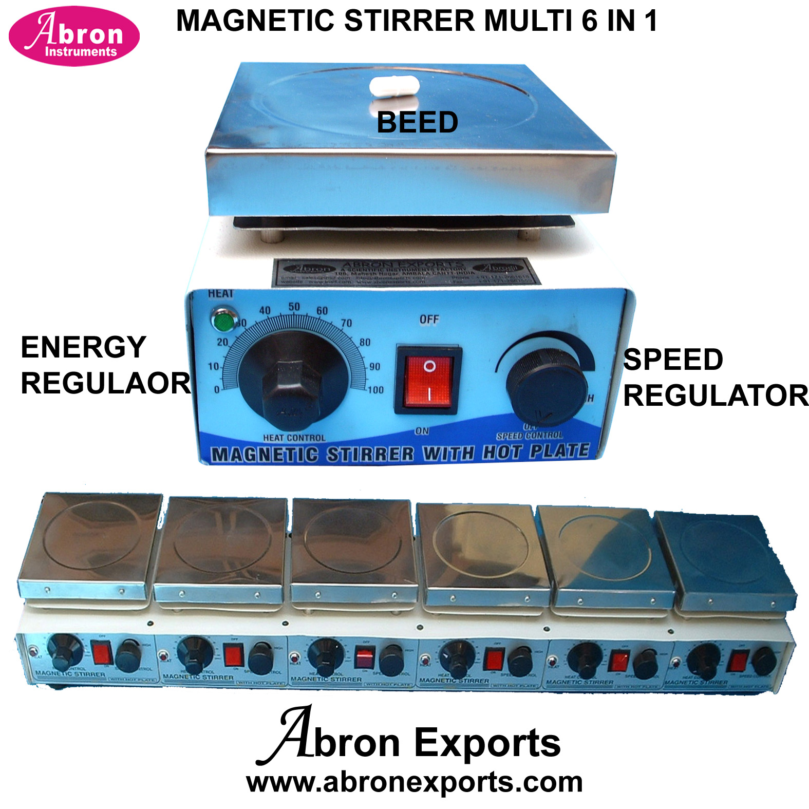Magnetic Stirrer Electric Six in One With Hot Plate Speed Regulator ...