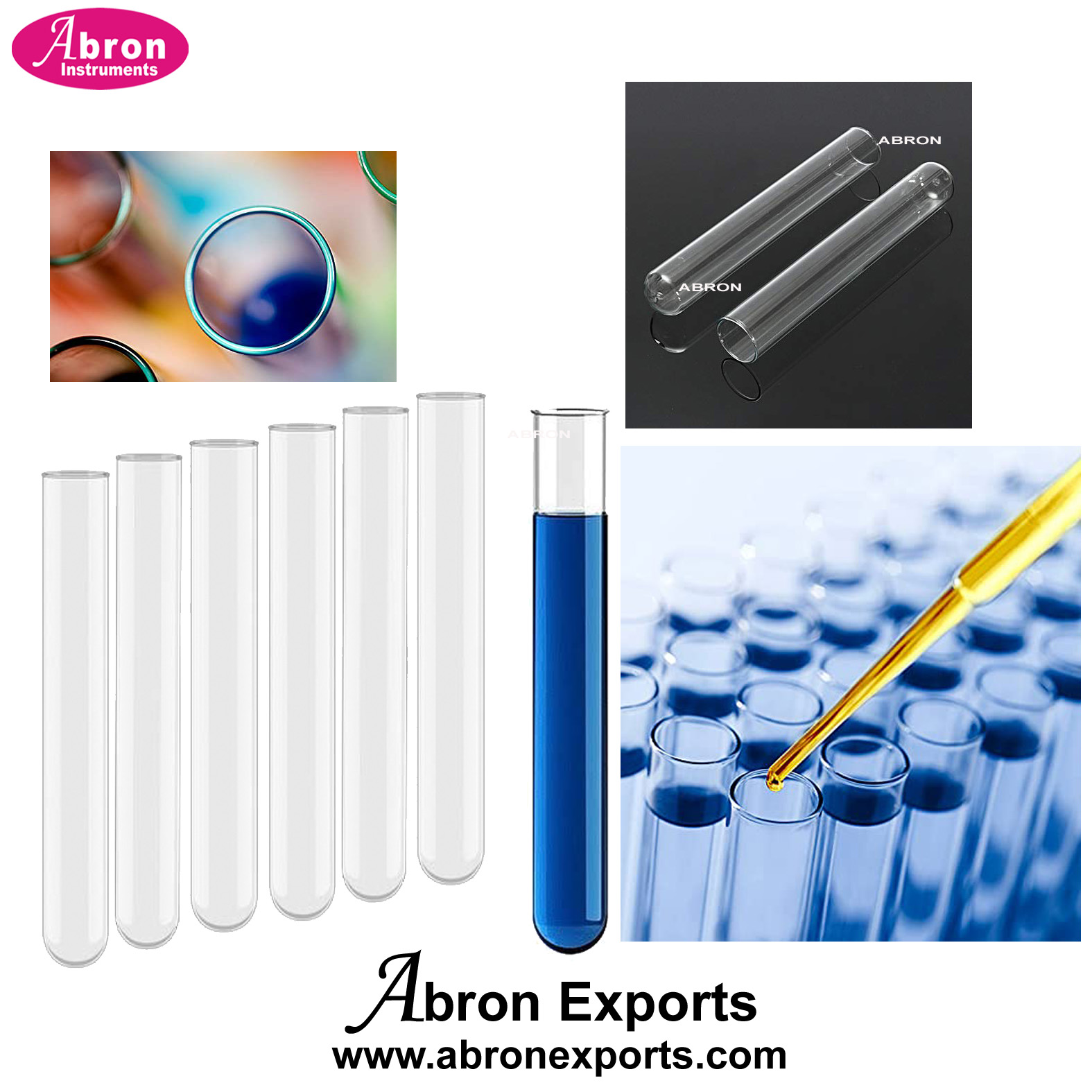Depyrogenated Tube Test tubes Pyrogen free glass with or without Rim ...