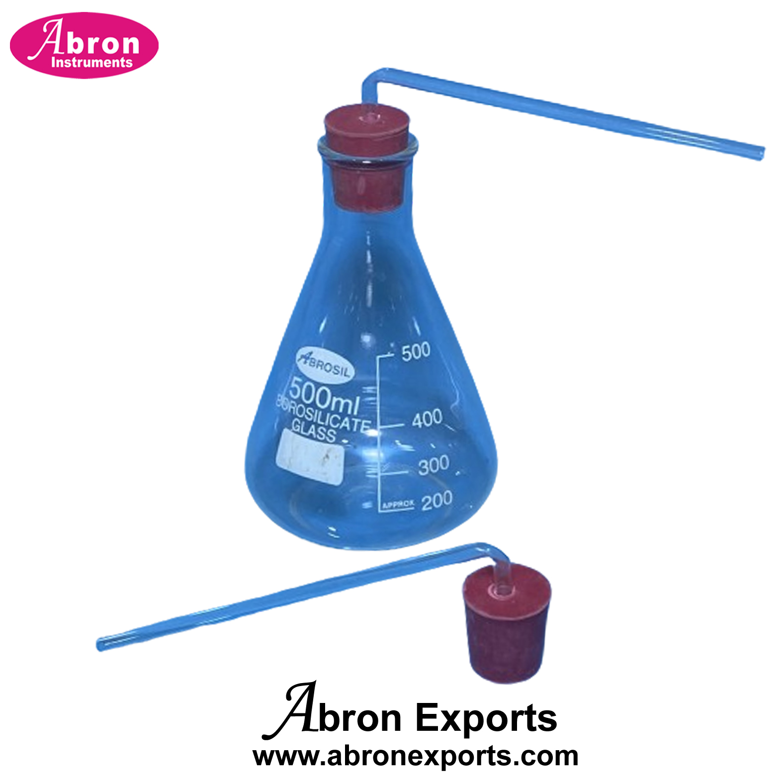 Glass Delivery Tube Bent With Bung Cork With Conical Test Tube Round ...