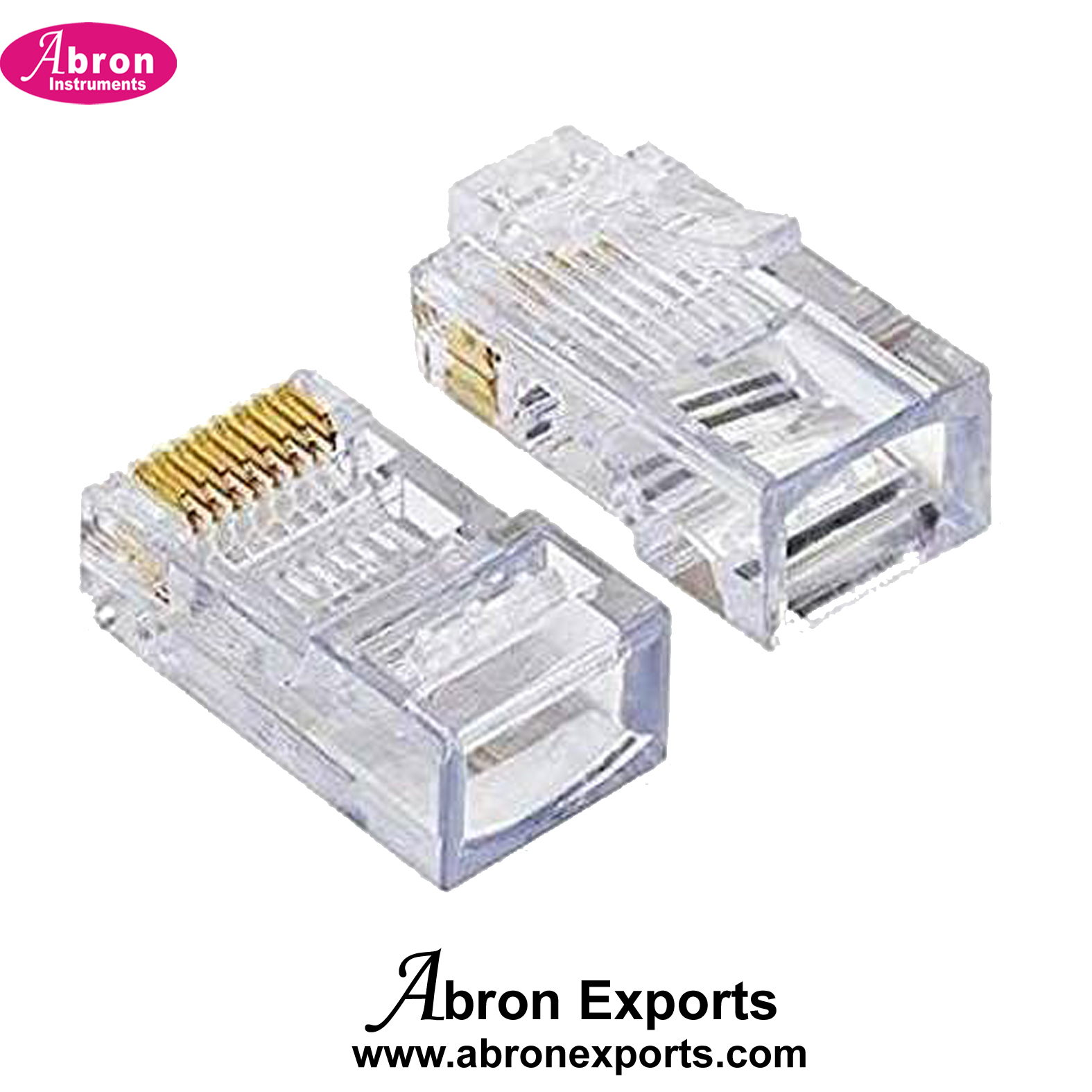 Electronic Component Spare Network Cable Connectors RJ11 Lan Wire 100pc ...