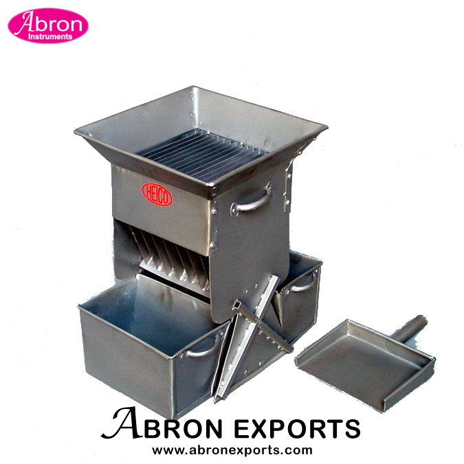 Seed rice sample divider Riffle sample type sheet with stand with two ...