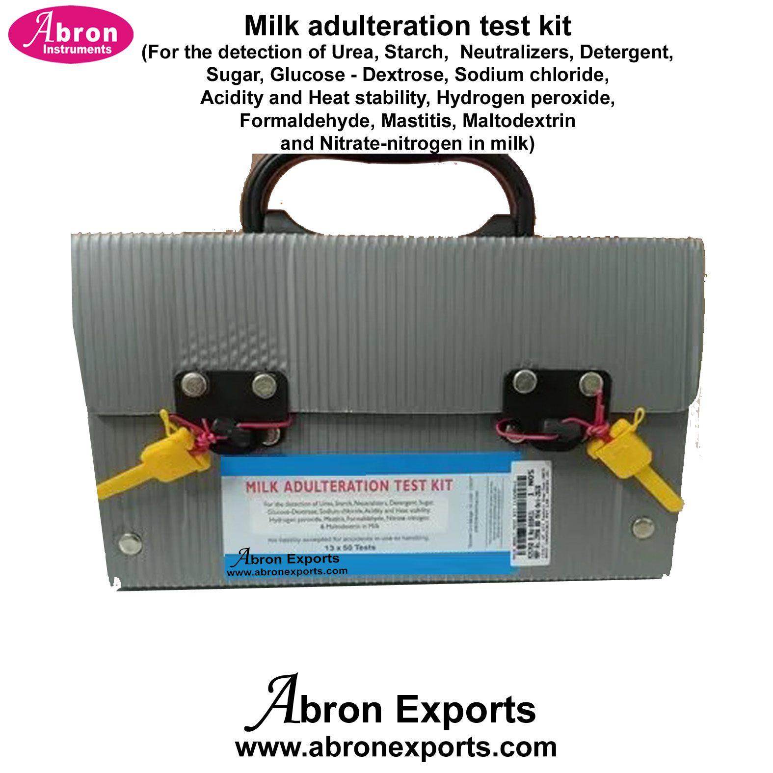 Milk adulteration test kit 13x 50 test AM-1099-L13 (For the detection ...