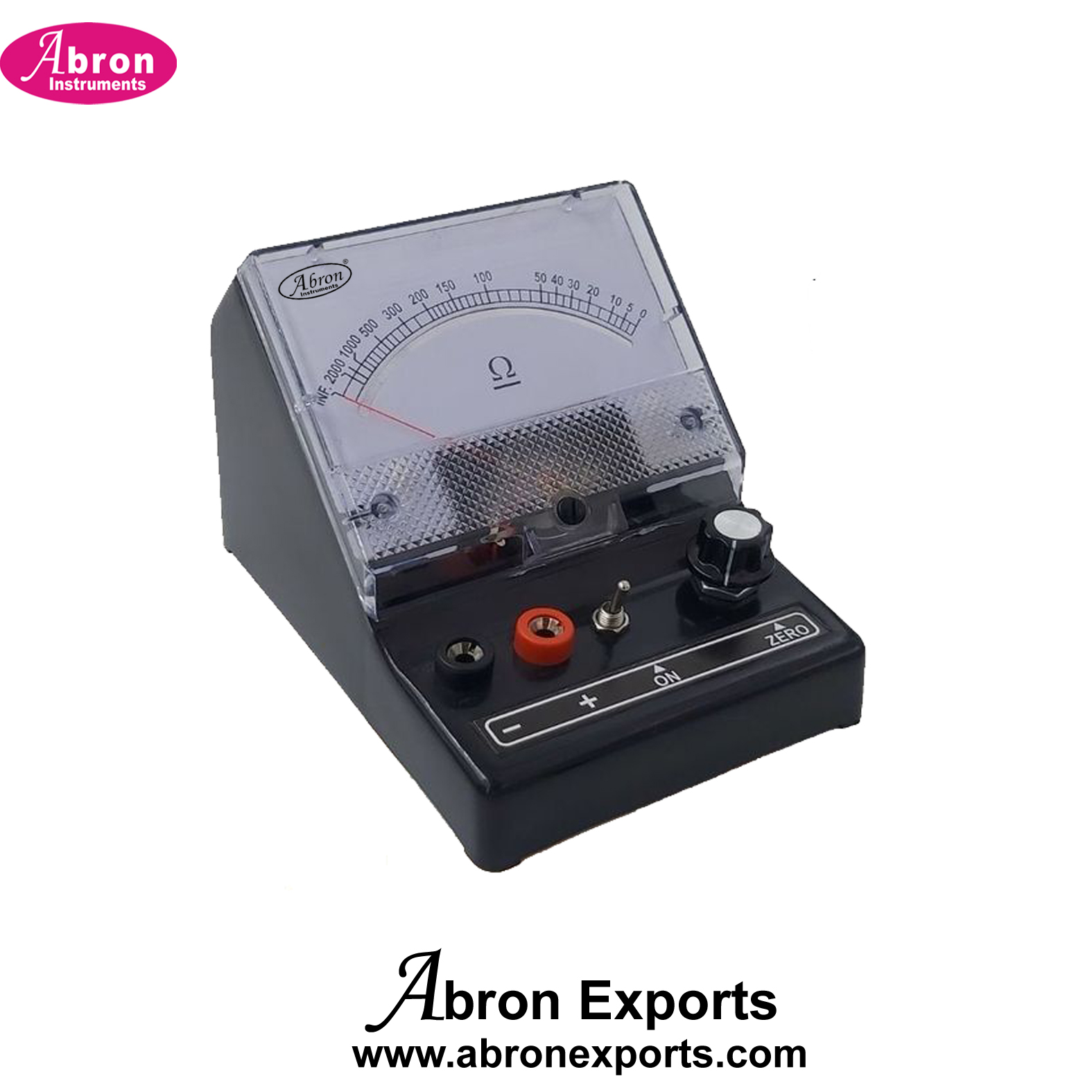 Ohms Meter Dial 0-2000 Ohms With Potentiometer Ohms Abron AP-810R1H ...