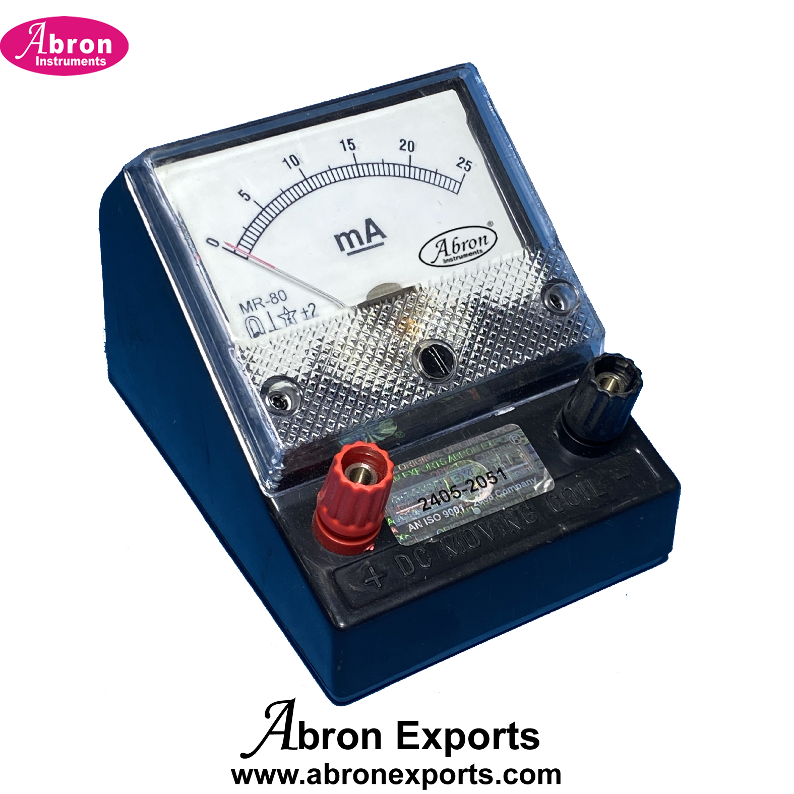Meter Milli Ammeter DC 0-25mA In Desk Stand 72mm Scale with Terminals ...