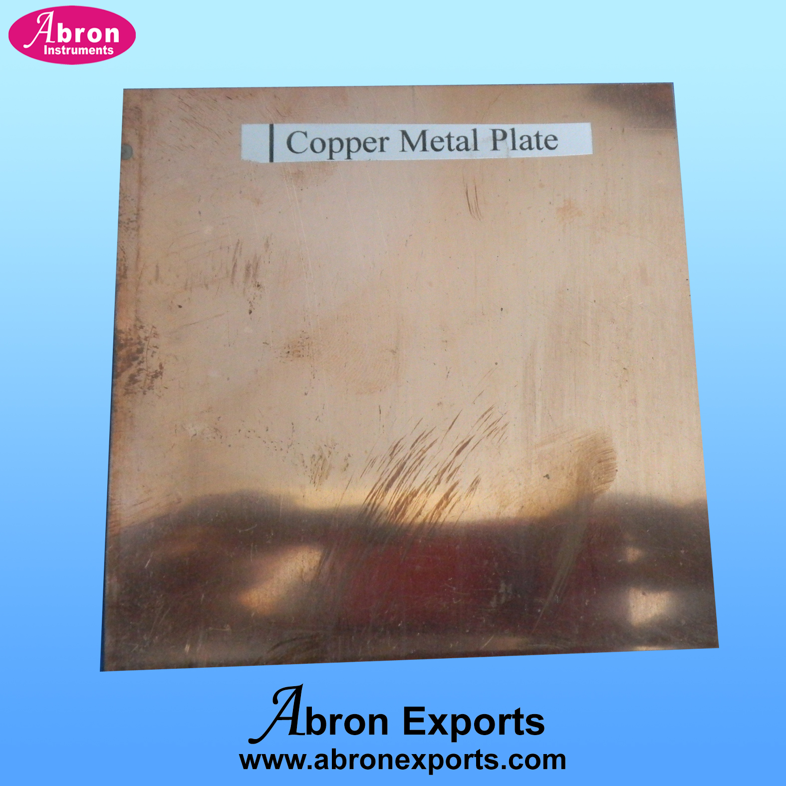 Electrode Plate Copper 10x10cm Abron AP-975CB | All Physics Items ...