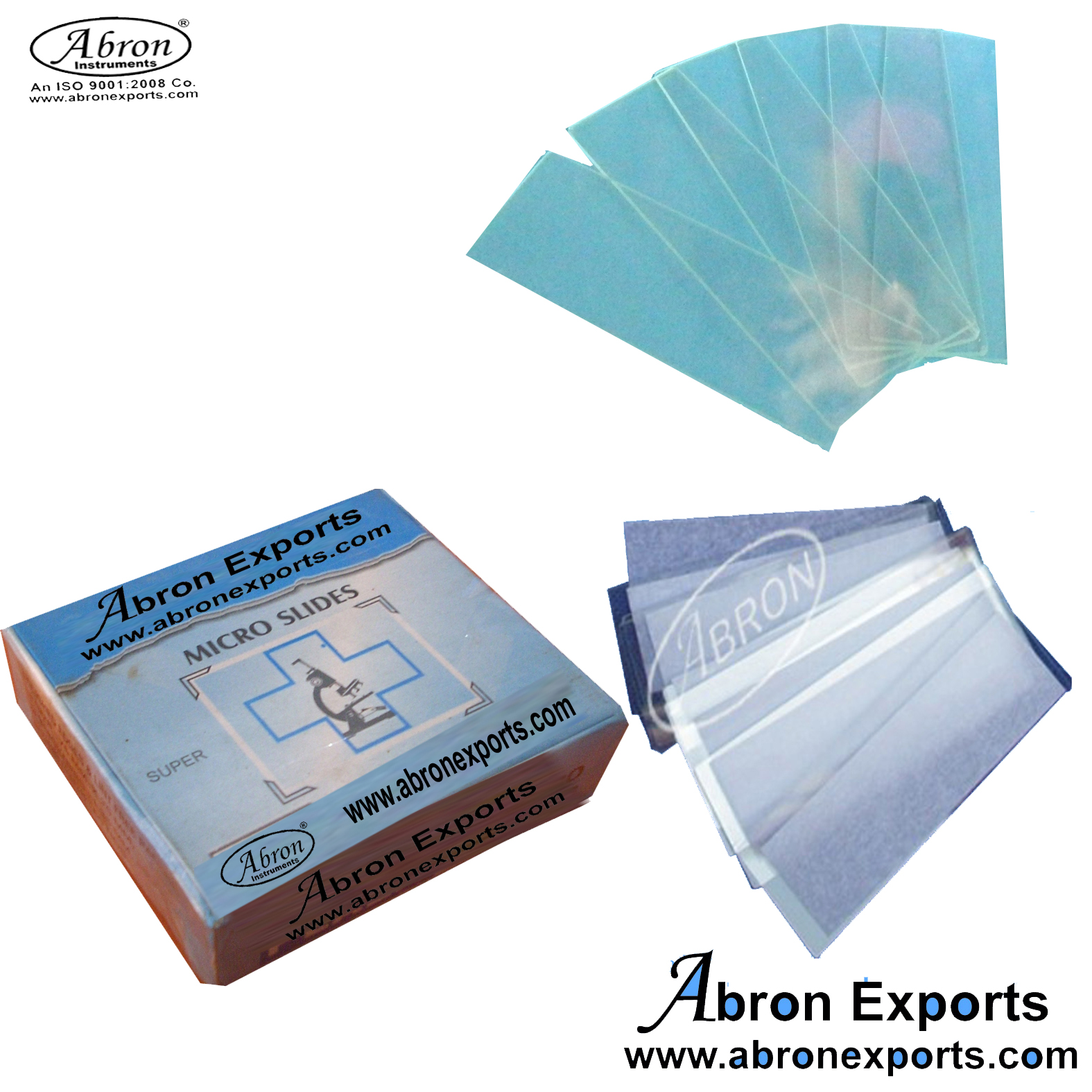 Microscope slides Abron Plain slides Pack of 50 x 10packs AC-571B ...