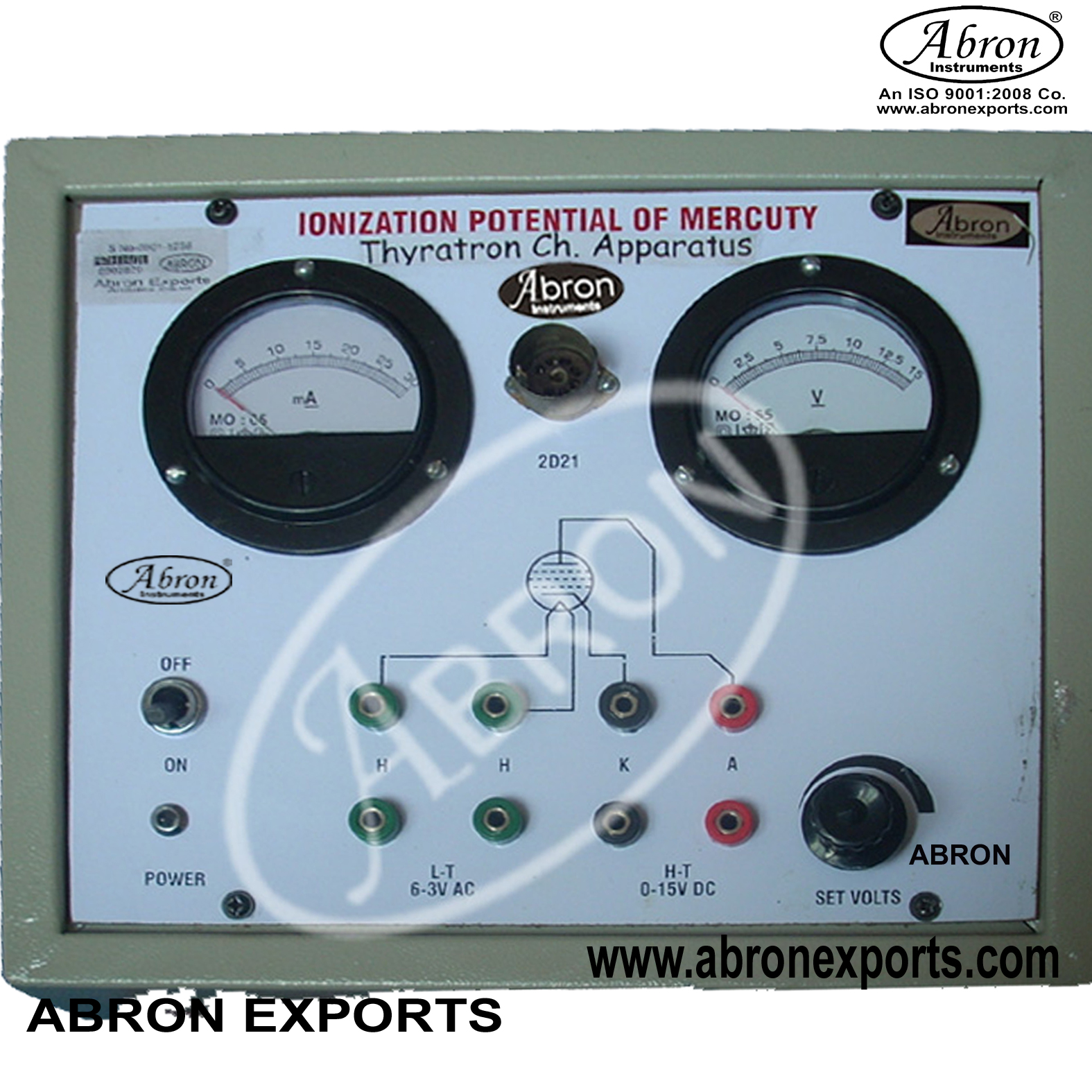 Ionisation Potential of Mercury Thyratron Valve Trainer Kit LT HT ...