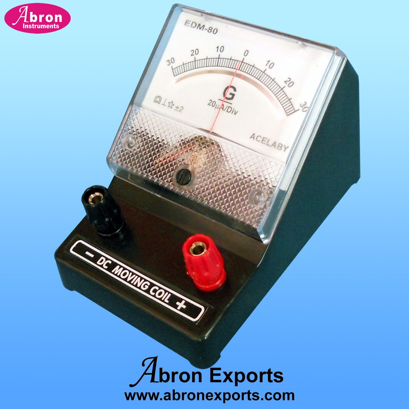 Meter galvanometer 80mm 2ua sensitivity 50-0-50 center zero 72mm in ...